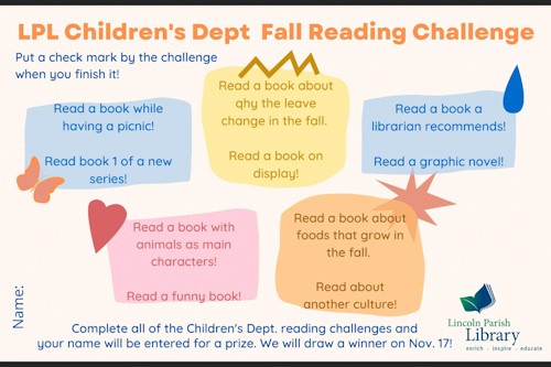 Children encouraged to participate in library reading challenge ...