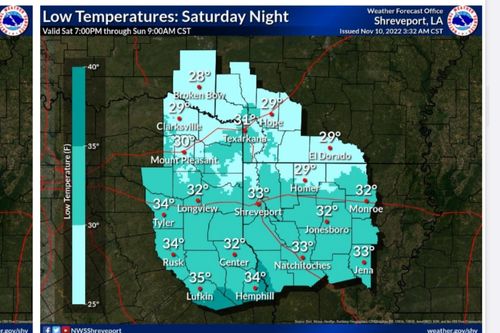 Cold front entering north Louisiana this weekend | Lincoln Parish Journal