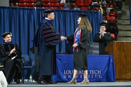 McKane receives standing ovation at Louisiana Tech commencement ...